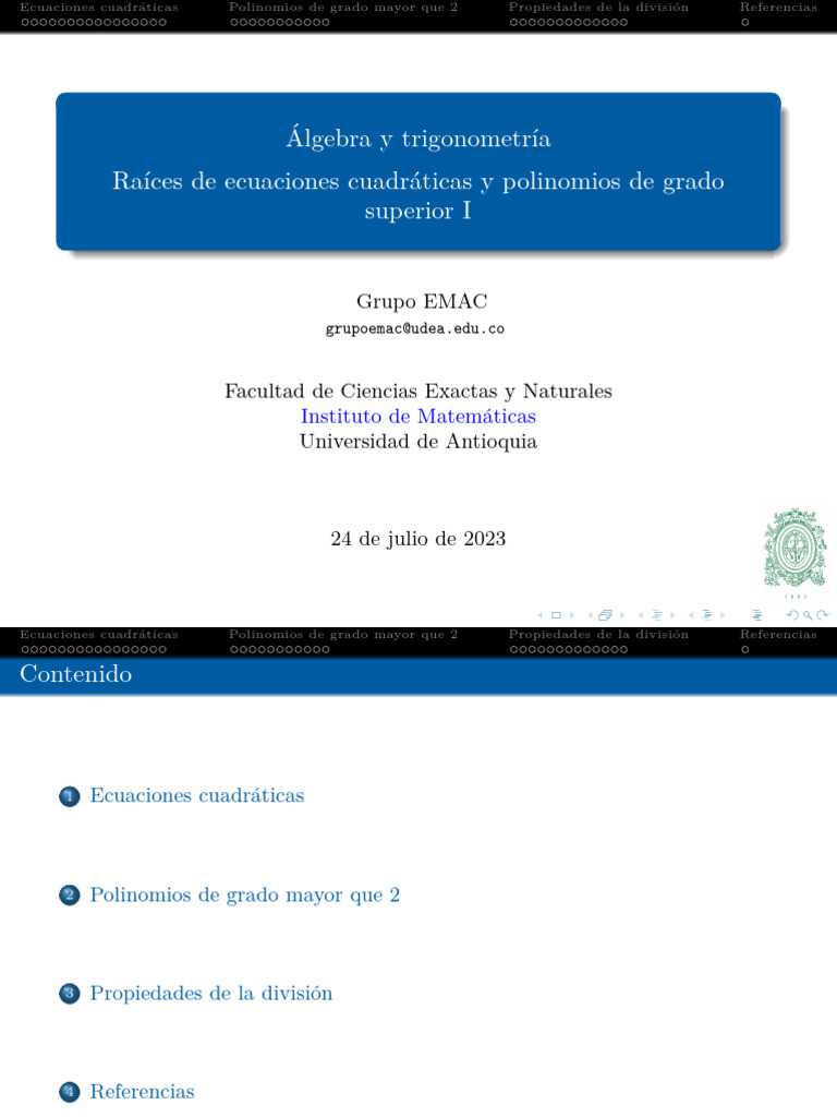 Tema6 - 1 Algebra o Geometría e | PDF