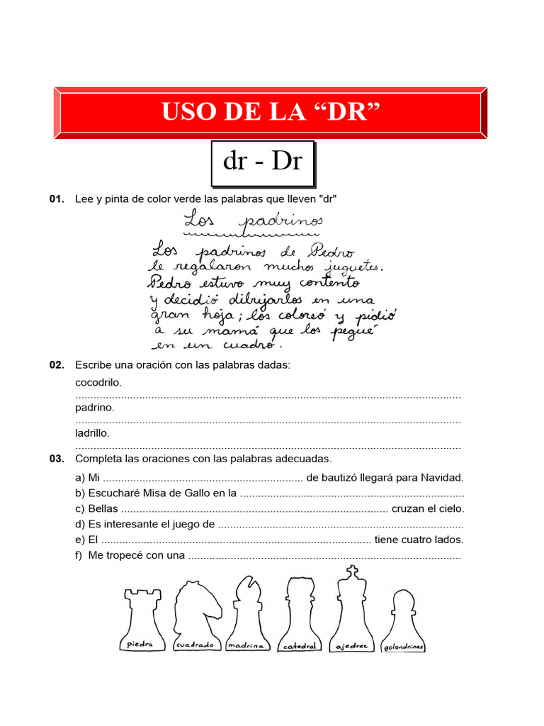Actividades con la combinación "dr" | PDF