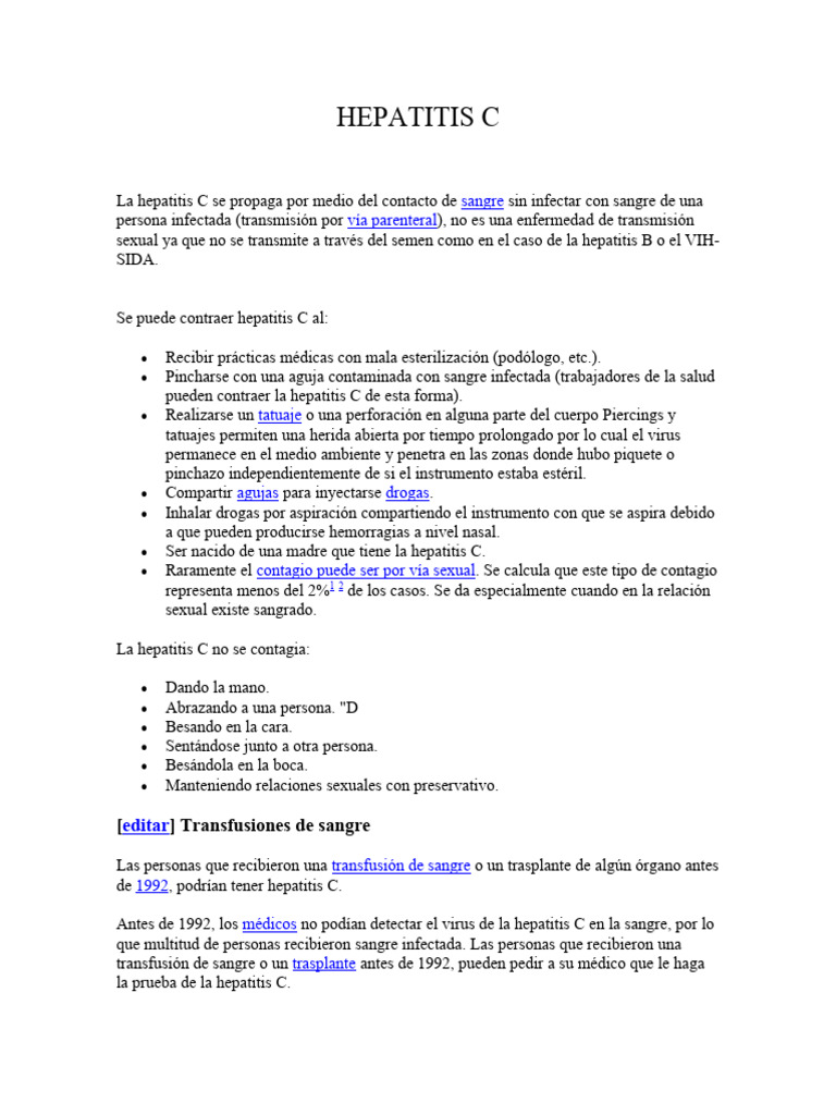 Hepatitis C | PDF | Hepatitis C | Hepatitis