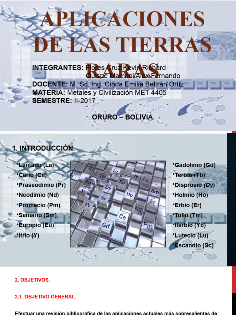 PRESENTACION-TIERRAS-RARAS ZZZ | Descargar gratis PDF | Rieles ...