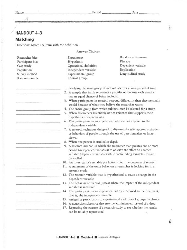 Handout 4 3 Matching | PDF