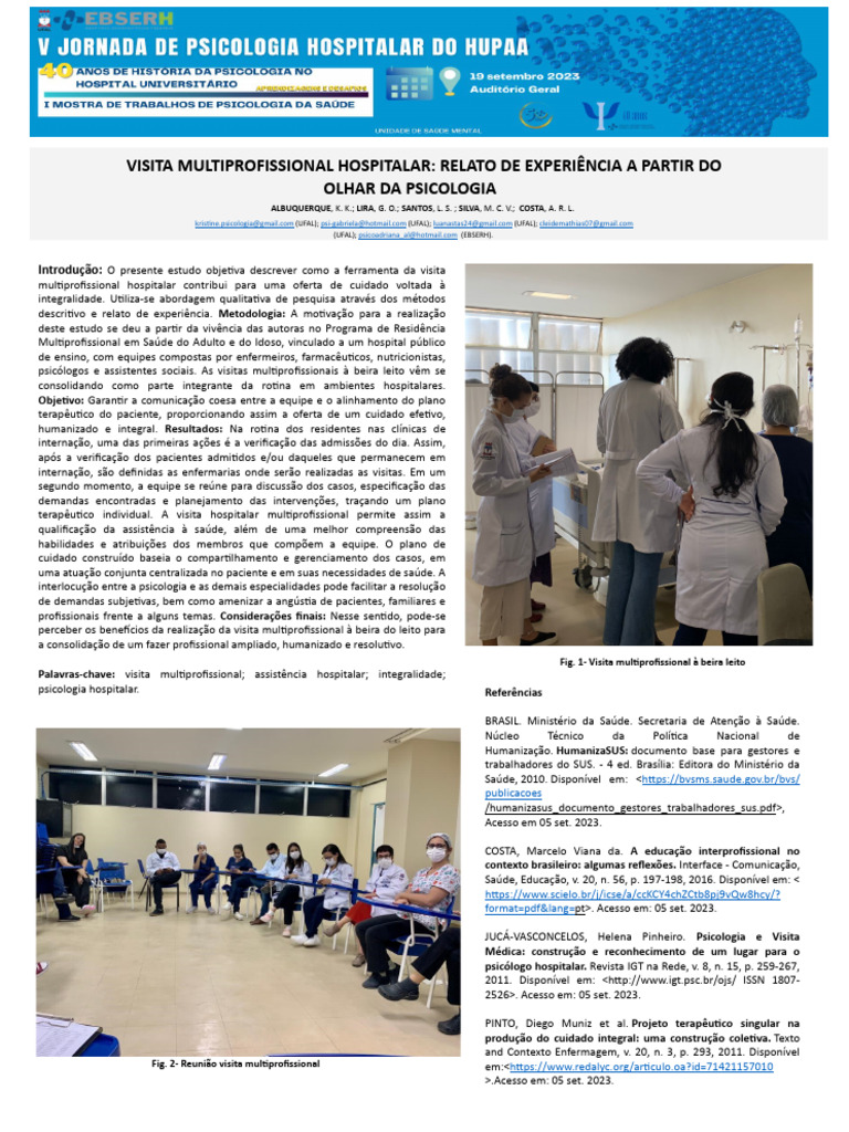 Poster Psicologia | PDF | Psicologia | Enfermagem