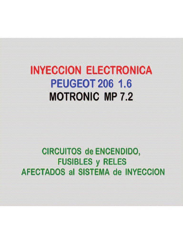 Peugeot 206 1,6 - Motronic MP7.2 | PDF