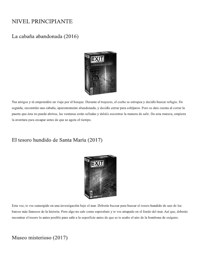 Juegos Principiante | PDF