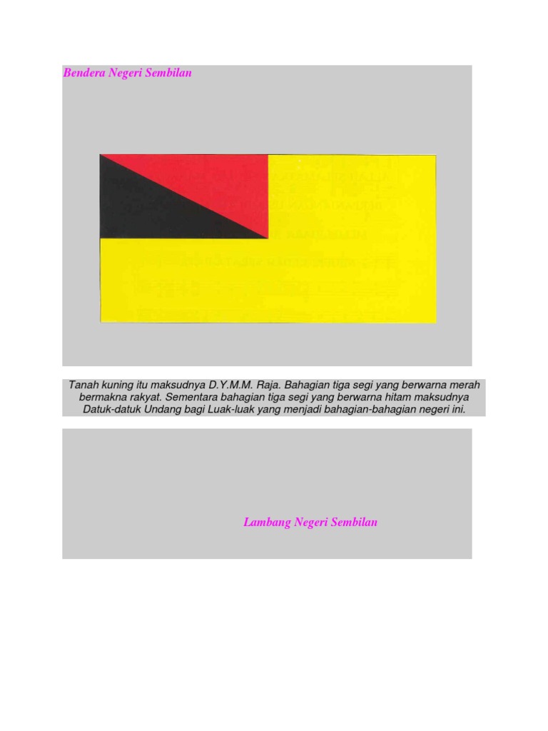 Bendera Negeri Sembilan | PDF