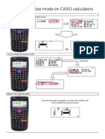How To Use Stat Mode On CASIO Calculators (Adv.) | PDF | Mode ...