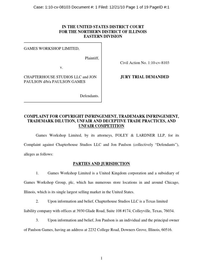 Gov Uscourts Ilnd 250791 1 0 | PDF | Common Law | Justice