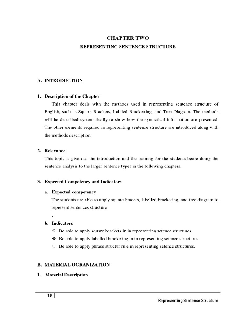 English Syntax 2 - Representinf Sentence Structure | Download Free PDF ...