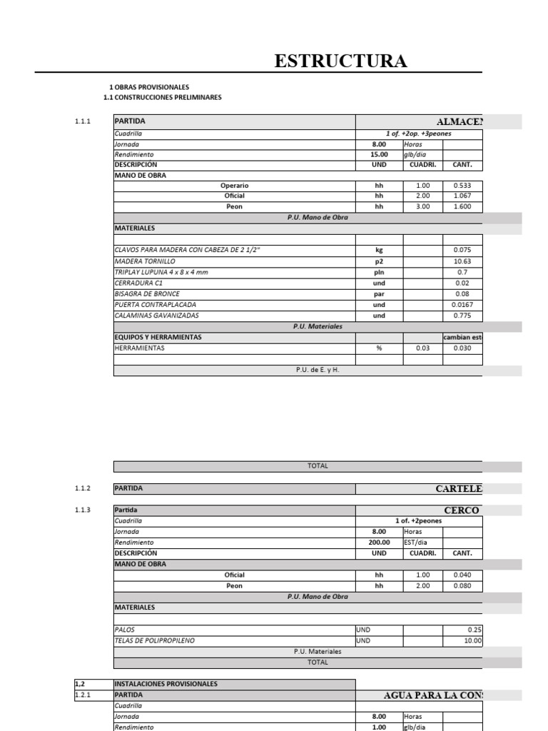 Apu - Estructuras | PDF | Hormigón | Naturaleza