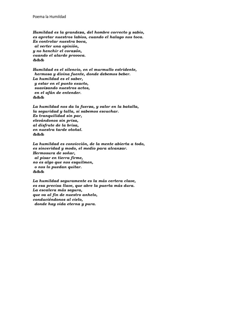 La Humildad | PDF