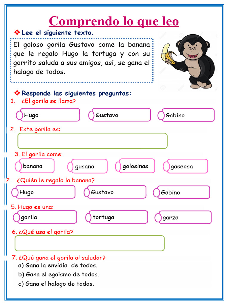 Ficha Letra G | PDF