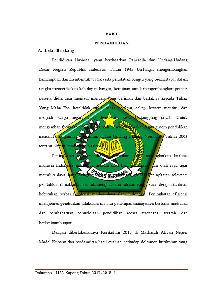 Ddokumen 1 Man Model KPG 2017-2018 | PDF