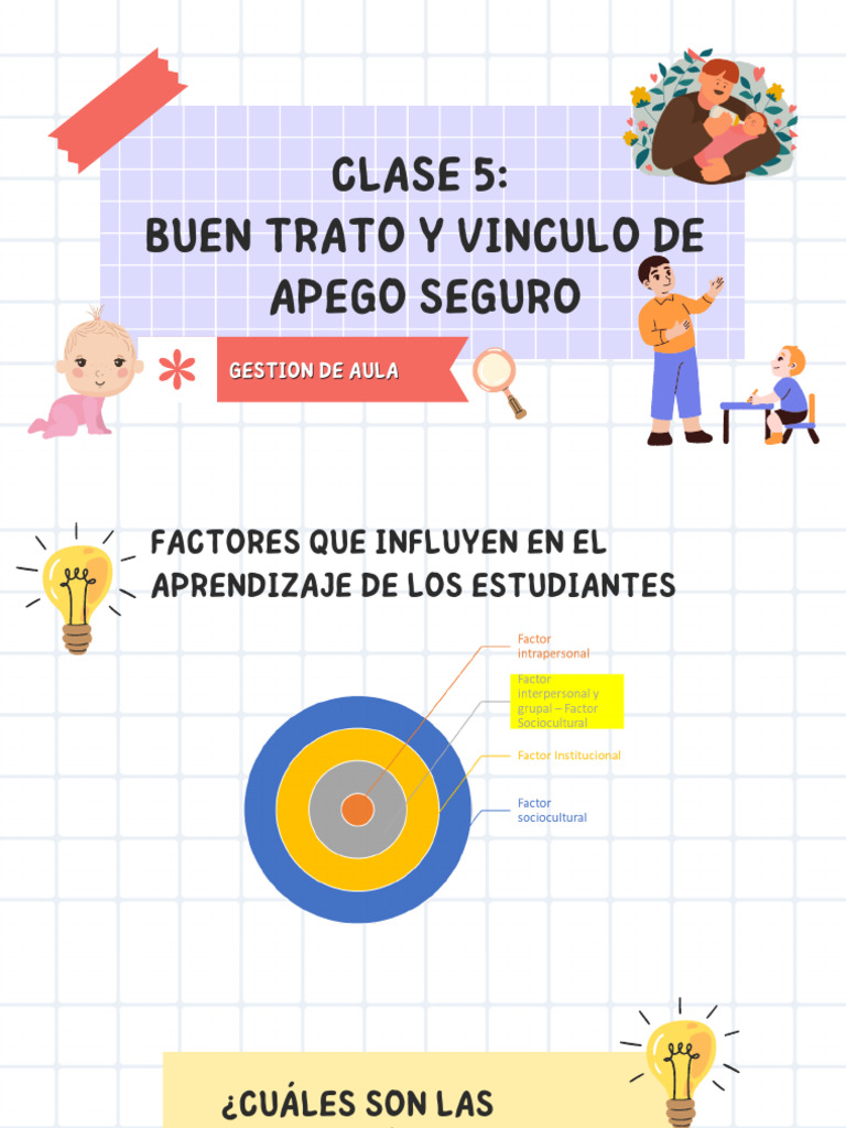 Clase 5: Buen Trato Y Vinculo de Apego Seguro | Descargar gratis PDF | Teoría de apego | Sicología