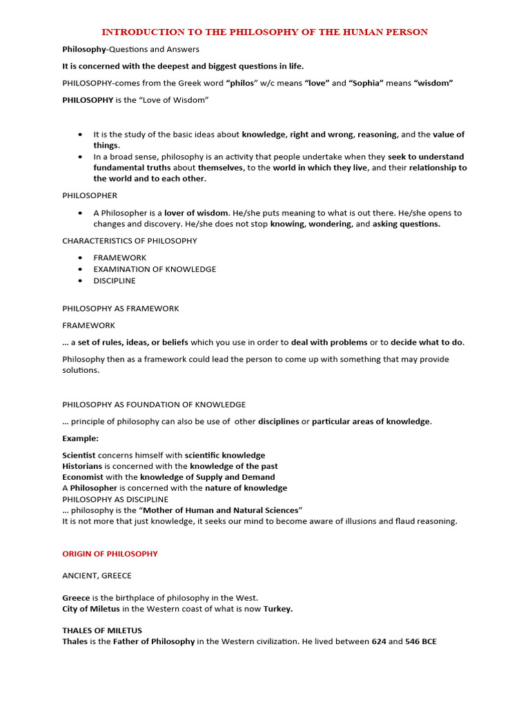 Philo Week 12 Notes | PDF | Knowledge | Reason