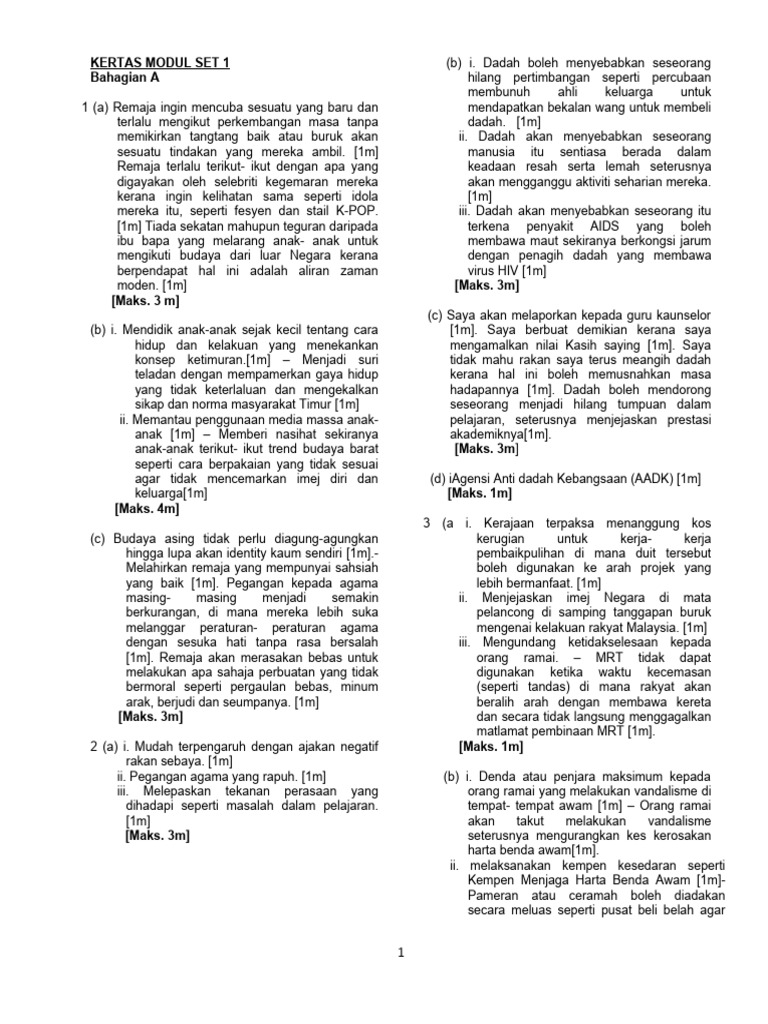 Ting 5 Skema 1 | PDF