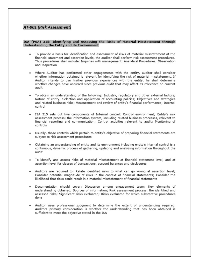 Risk Assessment MCQ Without | PDF | Financial Audit | Audit