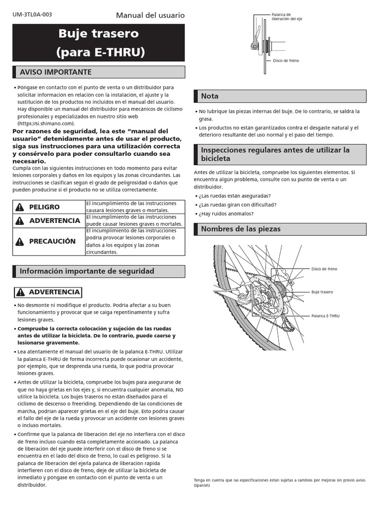 Um 3tl0a 003 Spa | PDF | Eje | Vehículos