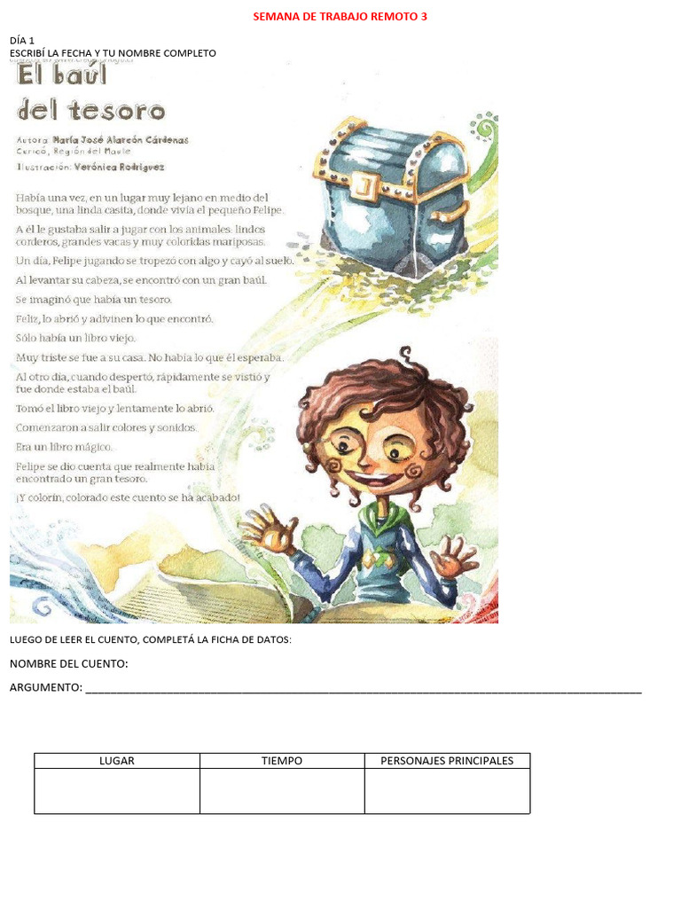 Actividades de Comprensión Lectora y Escritura | PDF