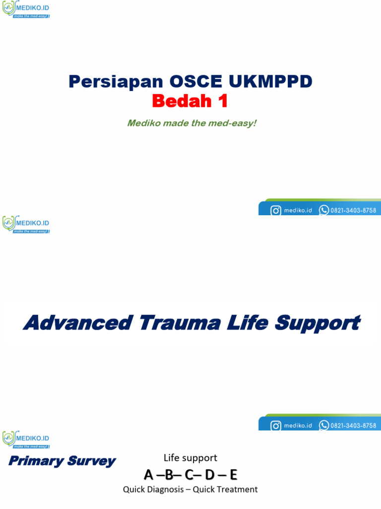 OSCE UKMMPD - Bedah 1 | PDF