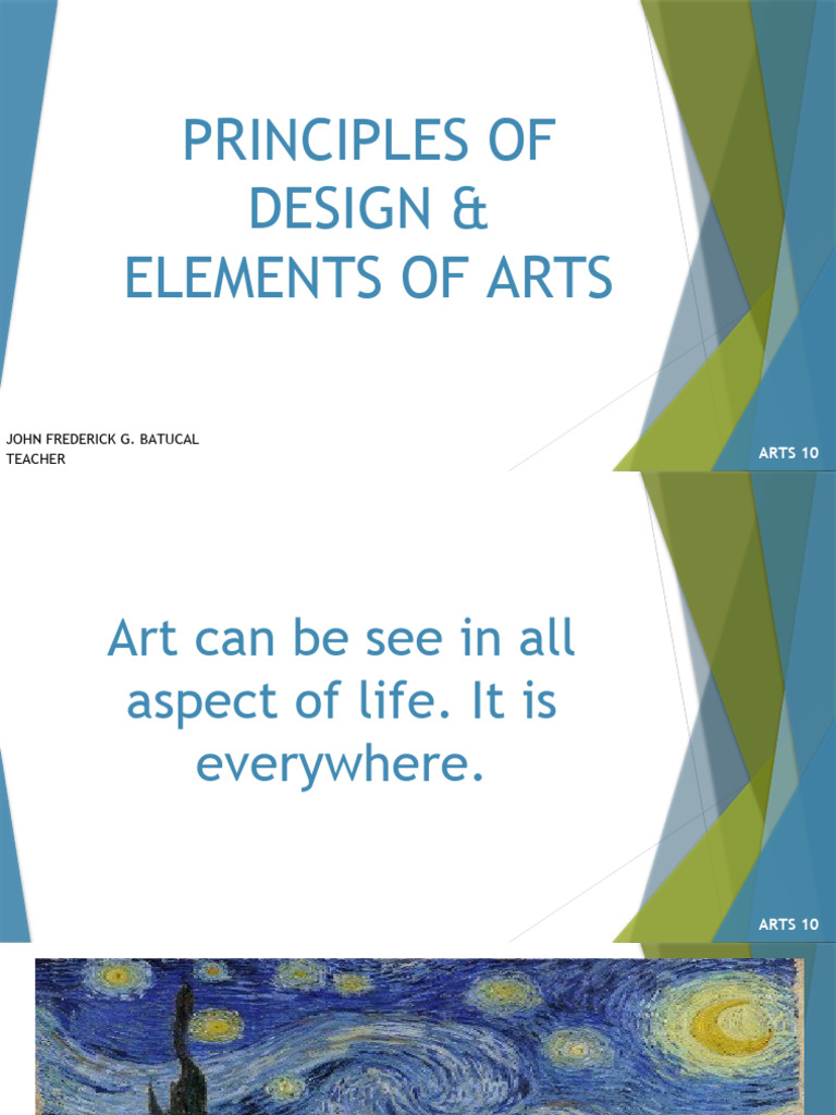 Principles of Design & Elements of Arts | PDF | Color | Hue