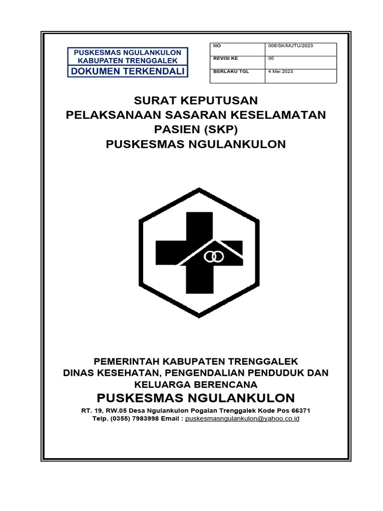 SK Pelaksanaan SKP | PDF