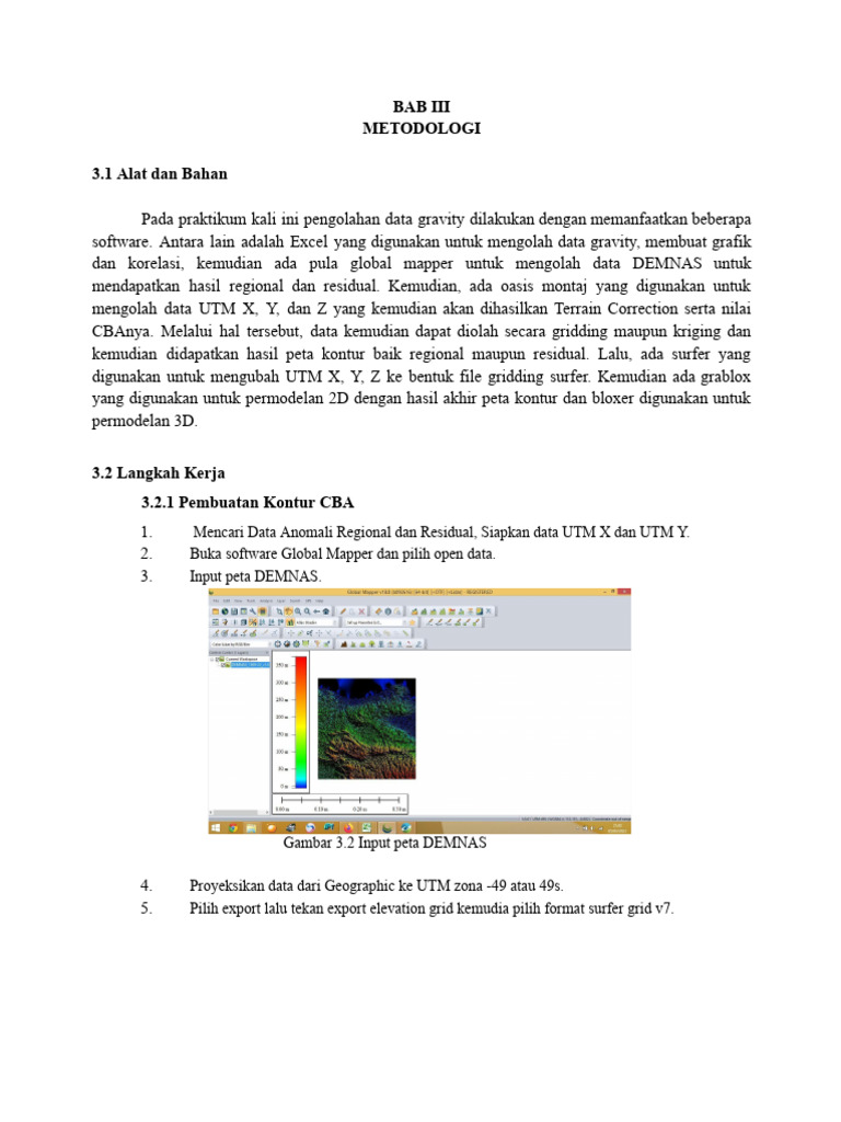 Pengolahan Data Gravity | PDF