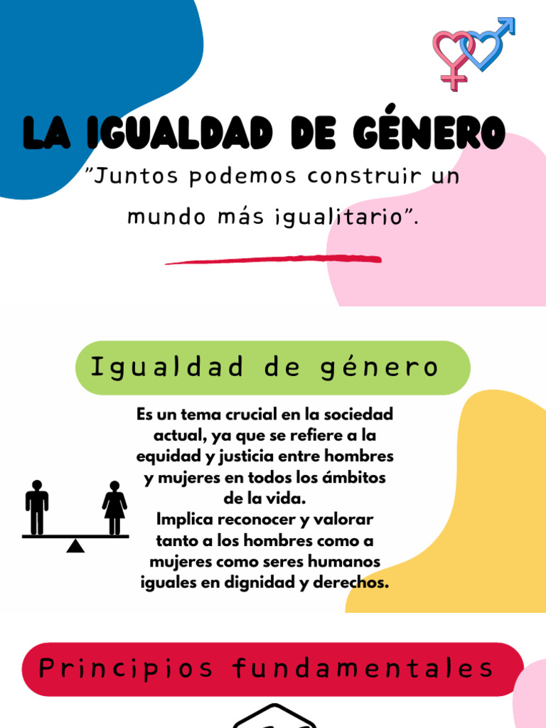Igualdad de Género: Construyendo Equidad | PDF | Igualdad de género ...