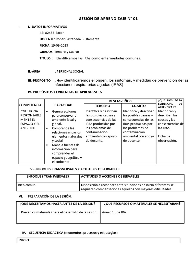 SESION #15 Las IRAs | PDF | Neumonía | Resfriado comun