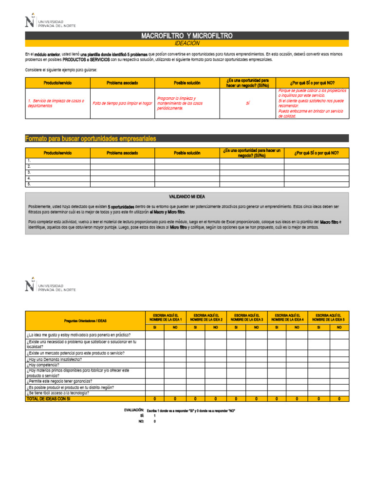 Macro y Microfiltro - Idea - Wa | PDF | Producto (Negocio) | Business
