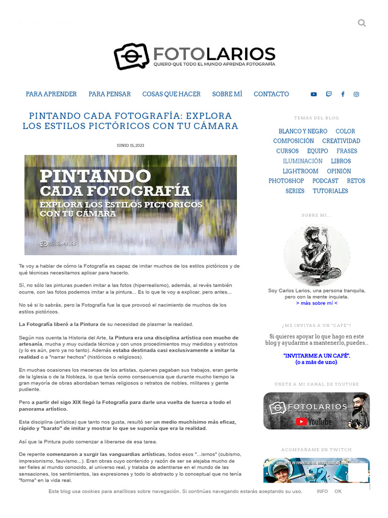 Pintando Cada Fotografía - Explora Los Estilos Pictóricos Con Tu Cámara ...