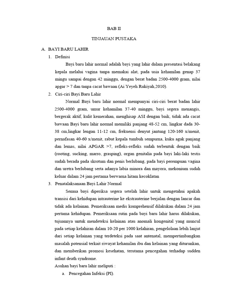 Tinjauan Pustaka BBL | PDF