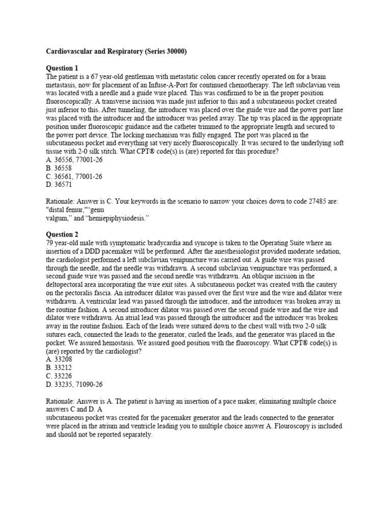 Cardiovascular and Respiratory | PDF | Artificial Cardiac Pacemaker | Knee