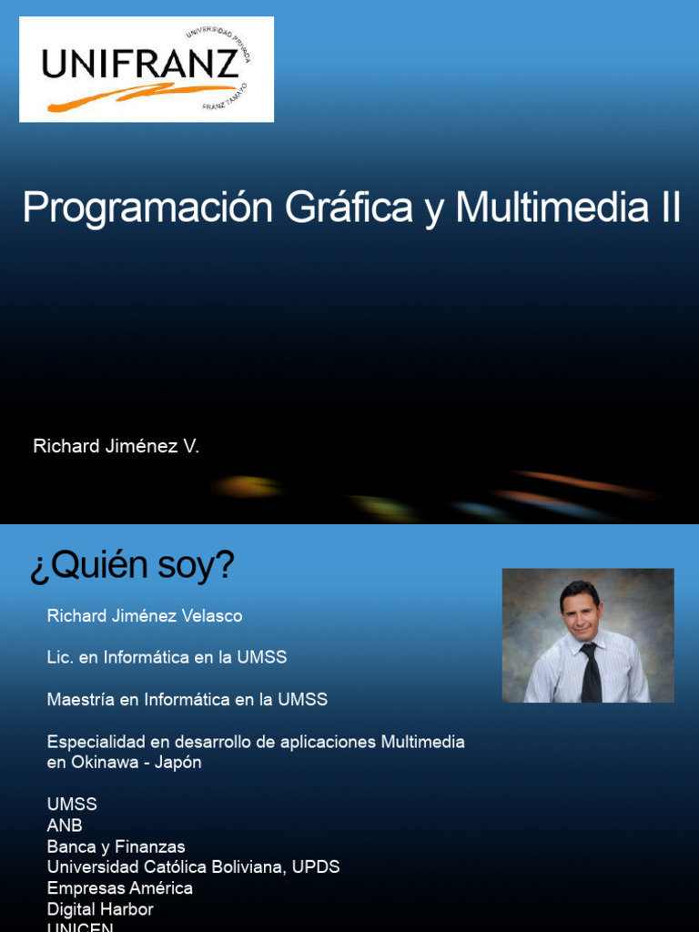 Programación Gráfica y Multimedia II | PDF | Gráficos de computadora ...
