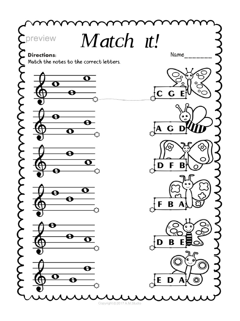 Match Note With Its Correct Order | PDF