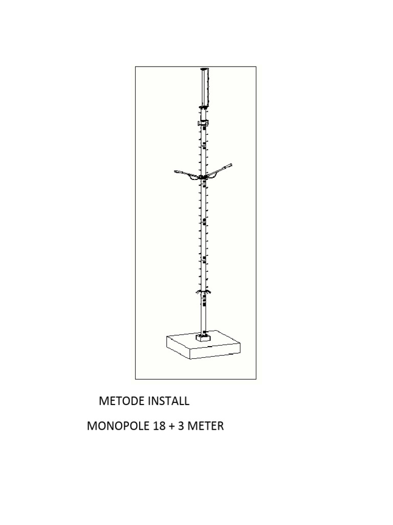 Metode Erection Pole | PDF