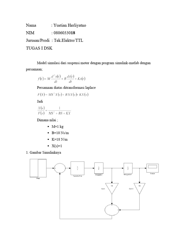 Dasar Sistem Kontrol II | PDF