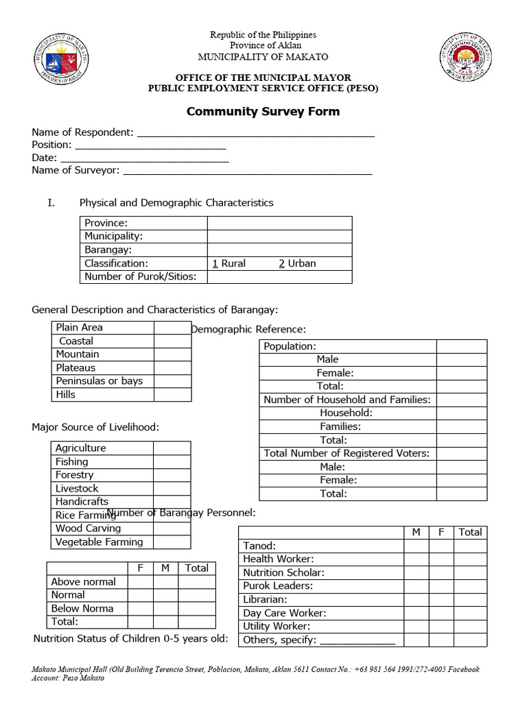 Survey Form | PDF