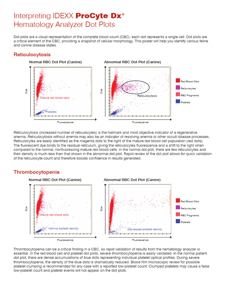 IDEXX ProCyte Dx Hematology Dot Plot Guide | PDF | White Blood Cell ...