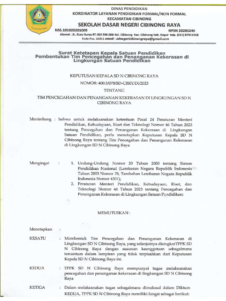 SK Tim TPPK | PDF