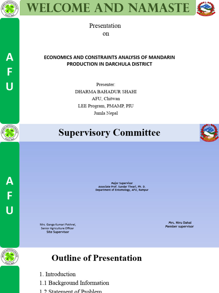 Presentation Thesis Pdf Agriculture Data