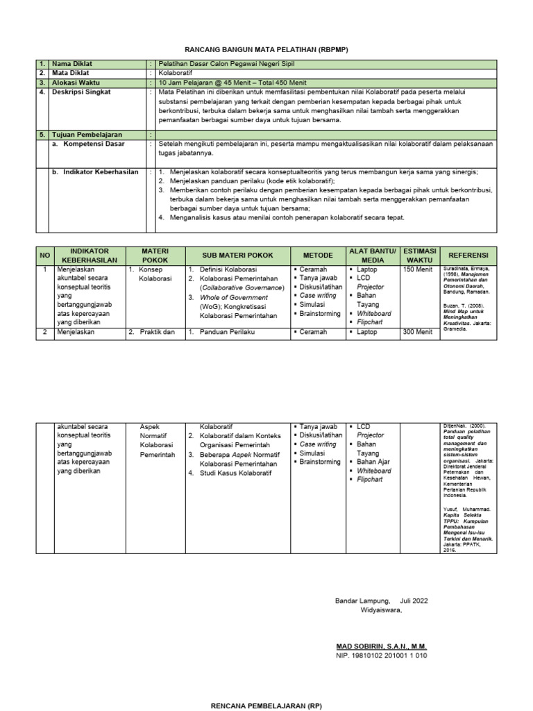 RPBMP Kolaboratif | PDF