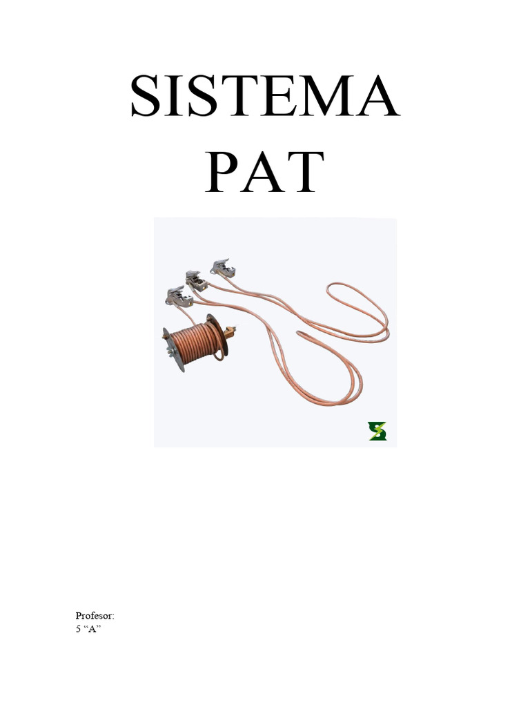 Sistema PAT | PDF | Ingenieria Eléctrica | Ciencia de los Materiales