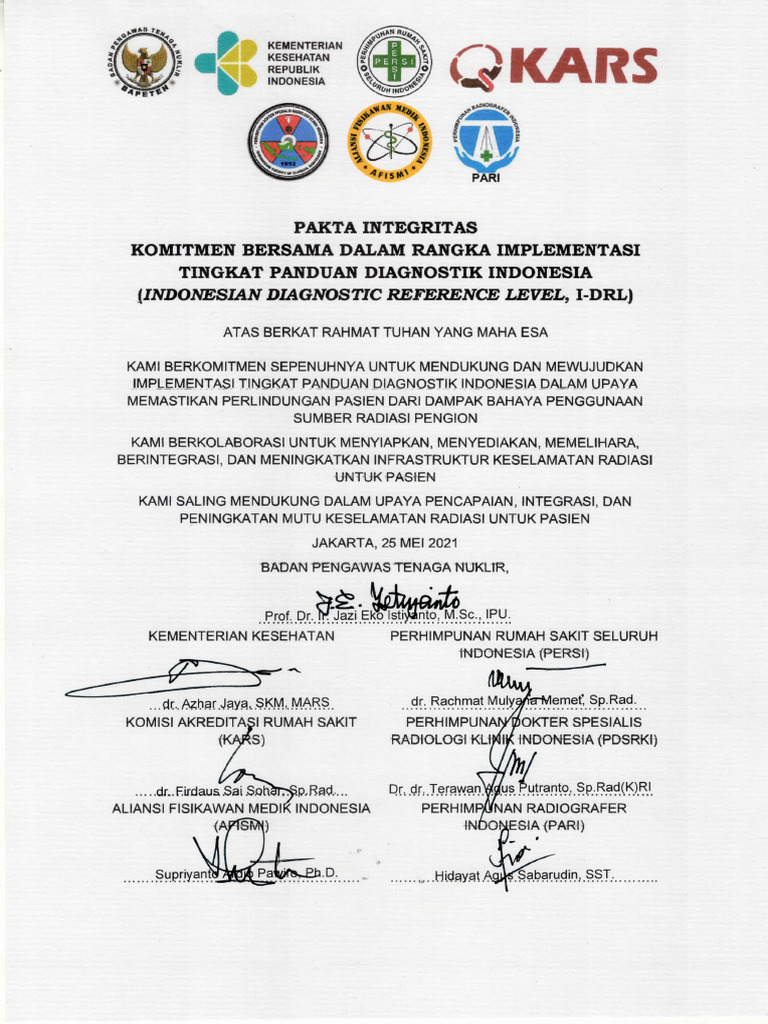 Komitmen Bersama Penerapan I-DRL | PDF