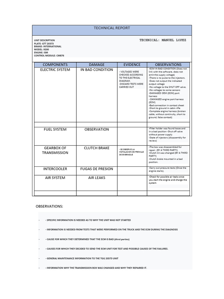 Technical Report 1 | PDF | Truck | Mechanical Engineering