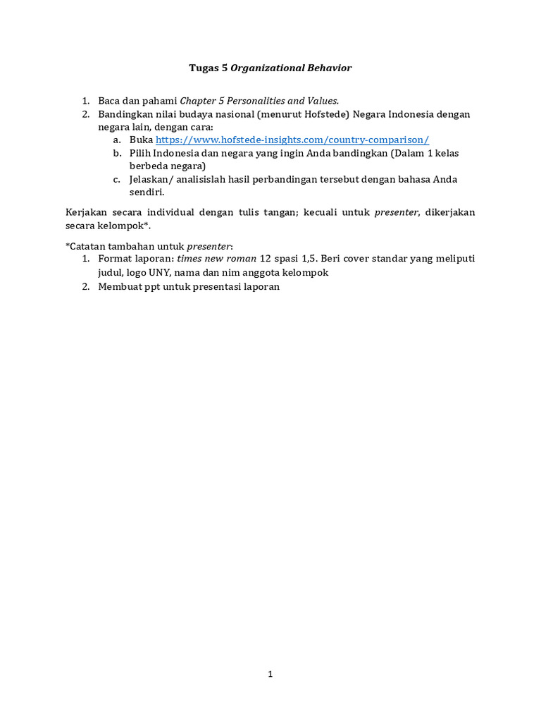 Tugas 5 Organizational Behavior | PDF | Hewlett Packard | Business