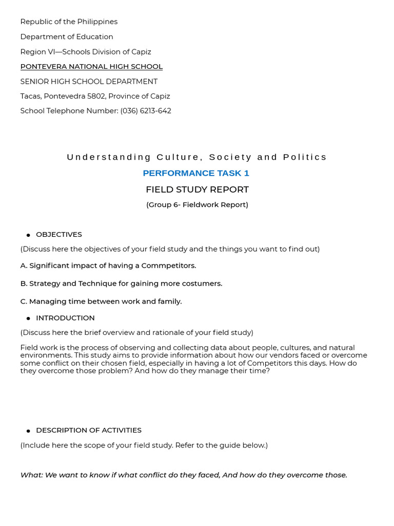 PT 1 Field Work Study - Docx - 20230922 - 092106 - 0000 | PDF ...