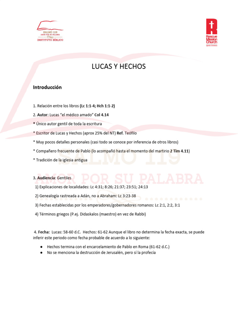 Lucas y Hechos | PDF | Pablo el apóstol | Jesús