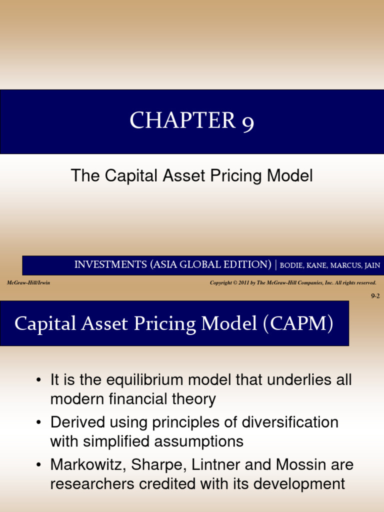 Chap 009 | PDF | Capital Asset Pricing Model | Market Liquidity