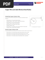 Minimum Bending Radius | PDF | Electricity | Electrical Engineering
