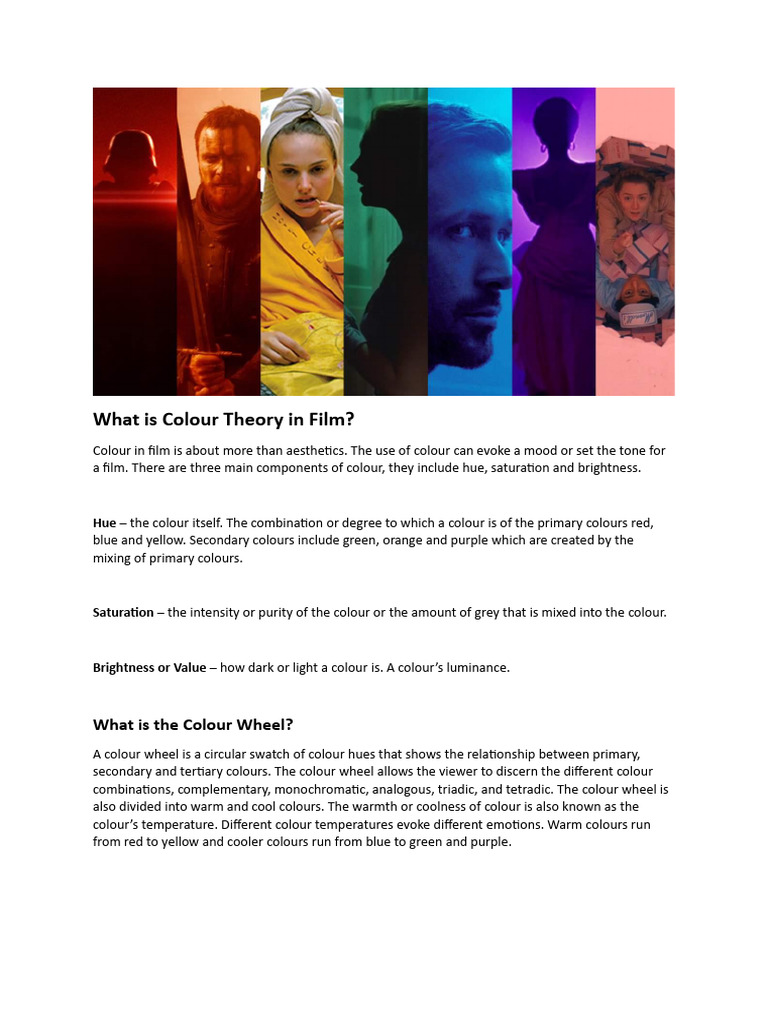 Understanding Film Colour Theory | PDF | Color | Computer Graphics